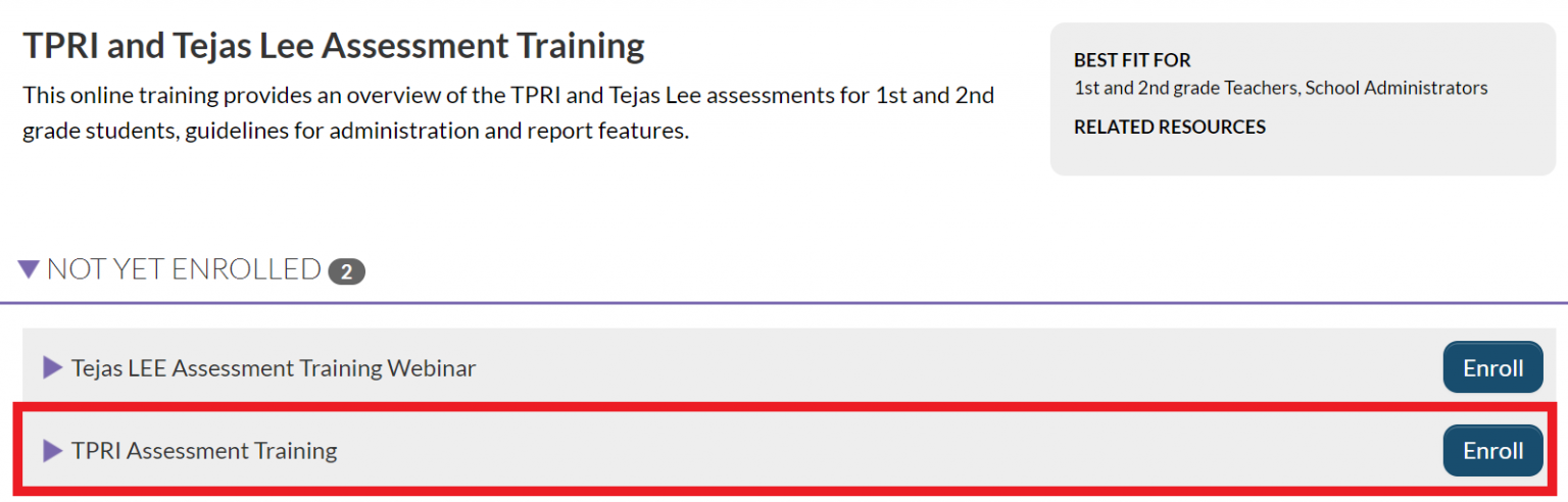 TPRI Training – CLI Engage Public