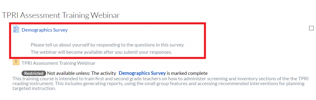 TPRI Training – CLI Engage Public