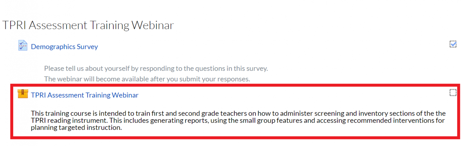 TPRI Training – CLI Engage Public