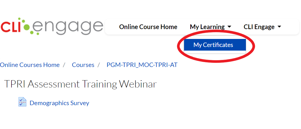 TPRI Training – CLI Engage Public